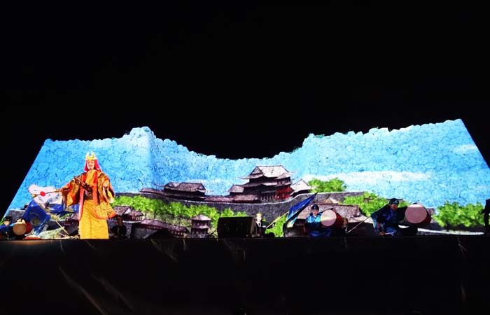 Video mapping show at Nakagusuku Castle re-enacts Legend of Gosamaru ...