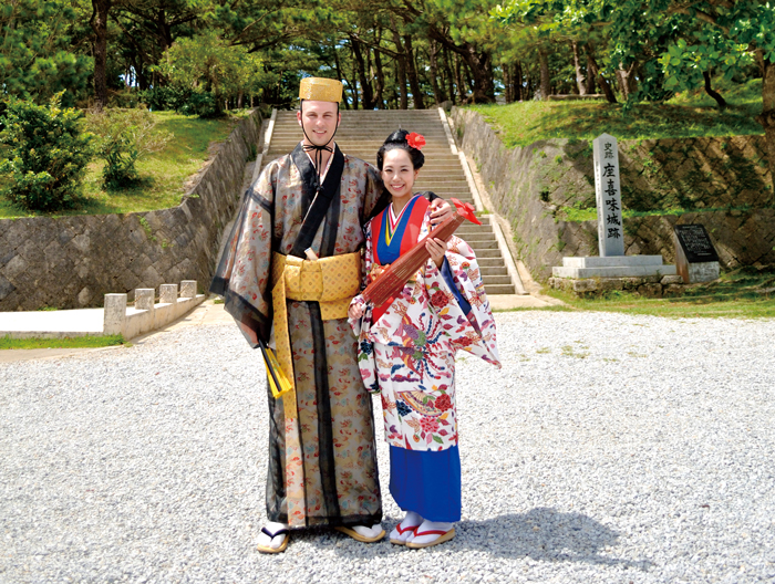 Wearing Ryukyu kimono brings feel of ancient Ryukyu with modern ...